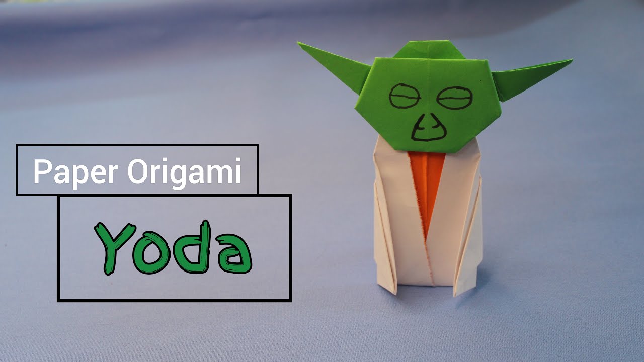 HOW TO MAKE A PAPER ORIGAMI YODA | PAPER CRAFT TOYS #starwars - YouTube
