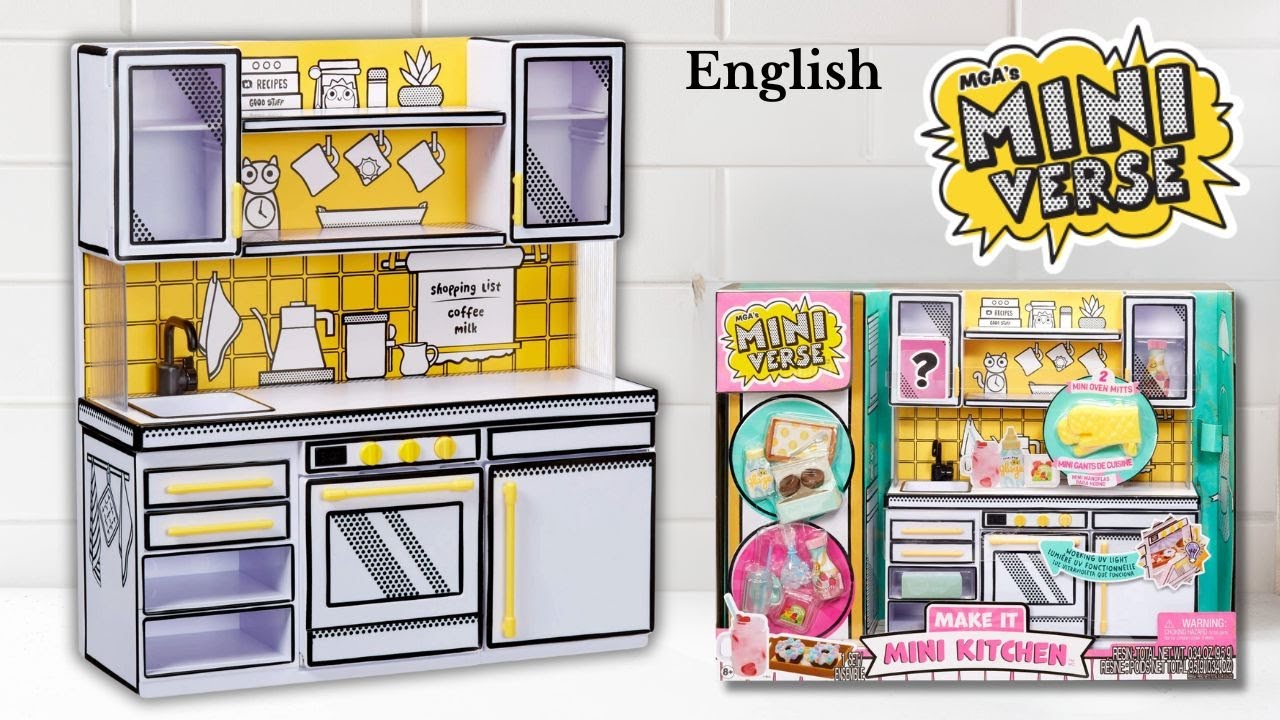Unboxing MGA's Miniverse Make it Mini Kitchen English - YouTube