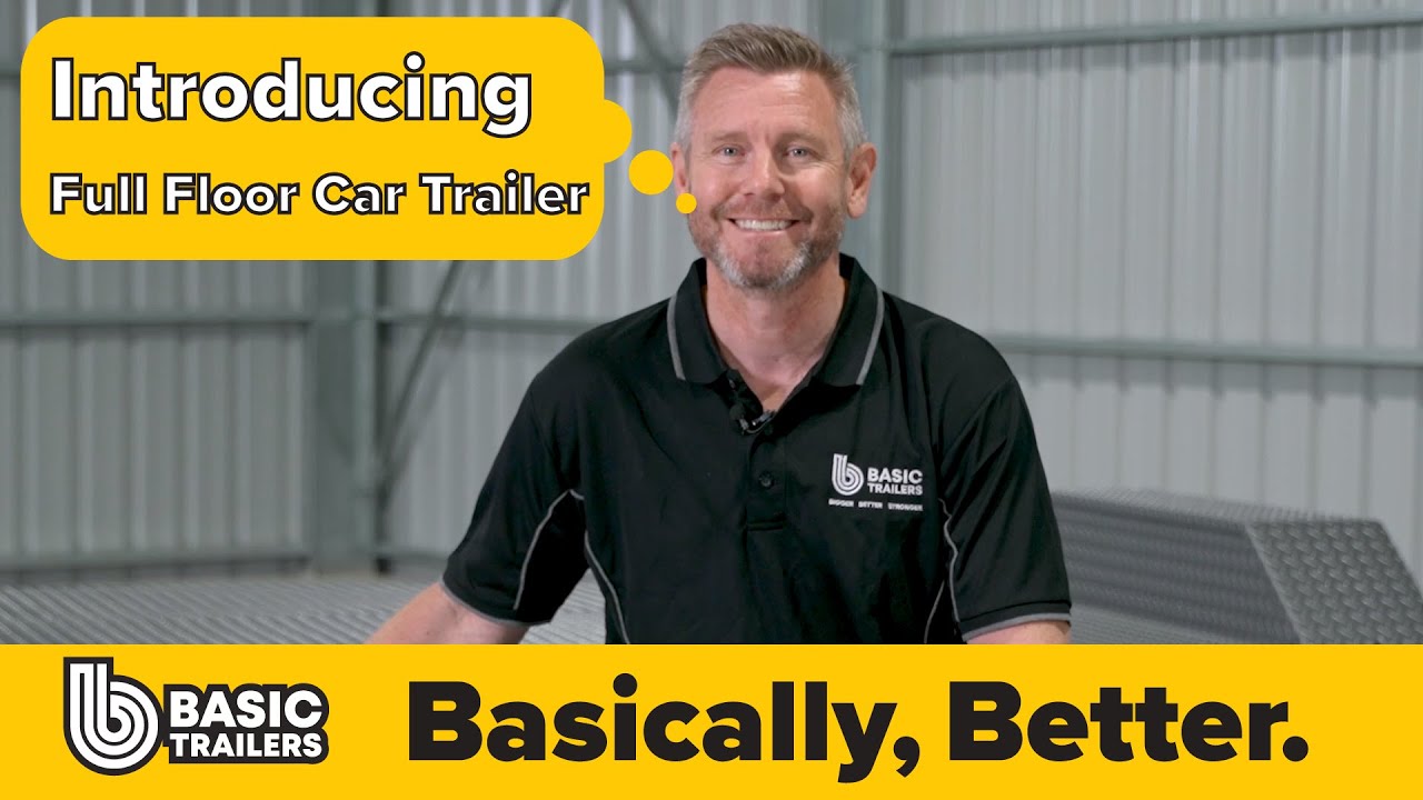 14x6.4 Full Floor Beavertail Car Trailer - YouTube