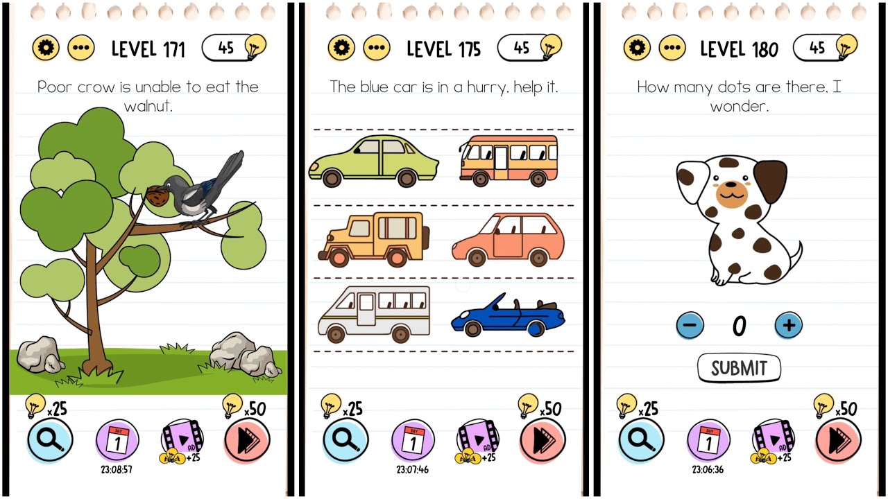 Brain Test: Tricky Puzzles - Levels 171-180 Walkthrough Gameplay - YouTube