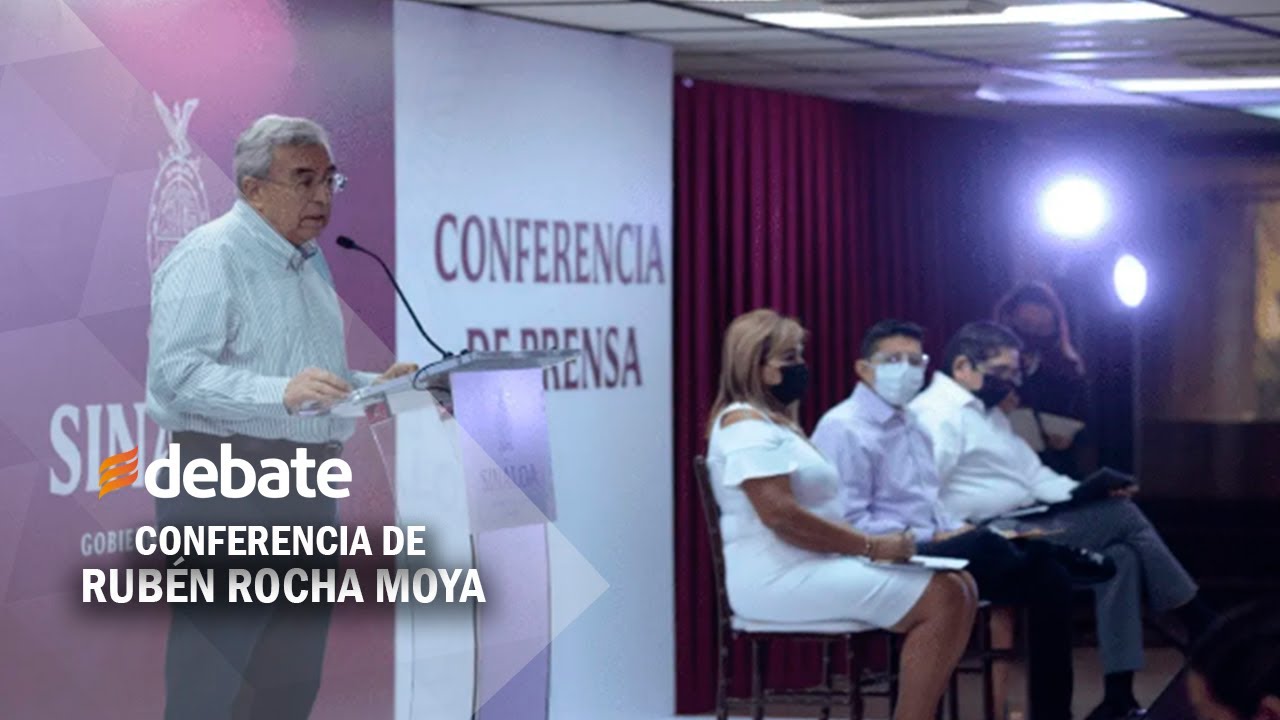 Conferencia semanal de Rubén Rocha Moya Gobernador de Sinaloa del día 8 ...