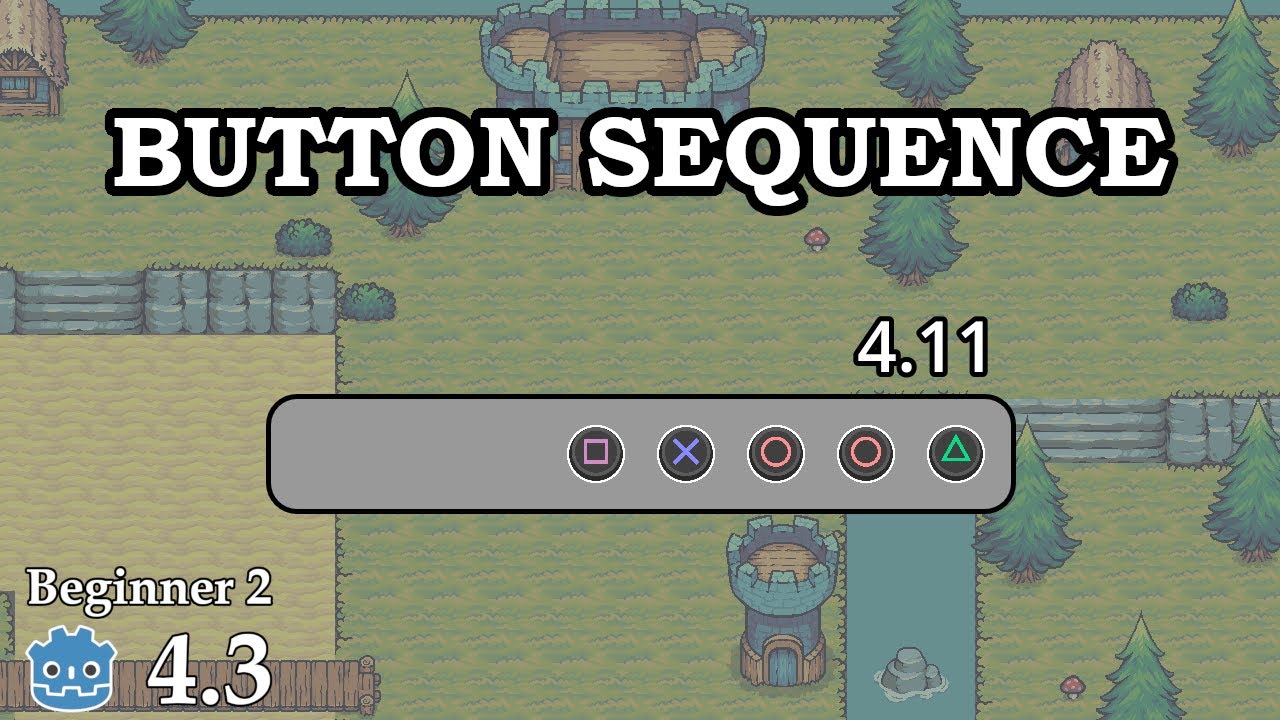 How to create a button sequence - Learn Godot 4 UI - no talking - YouTube