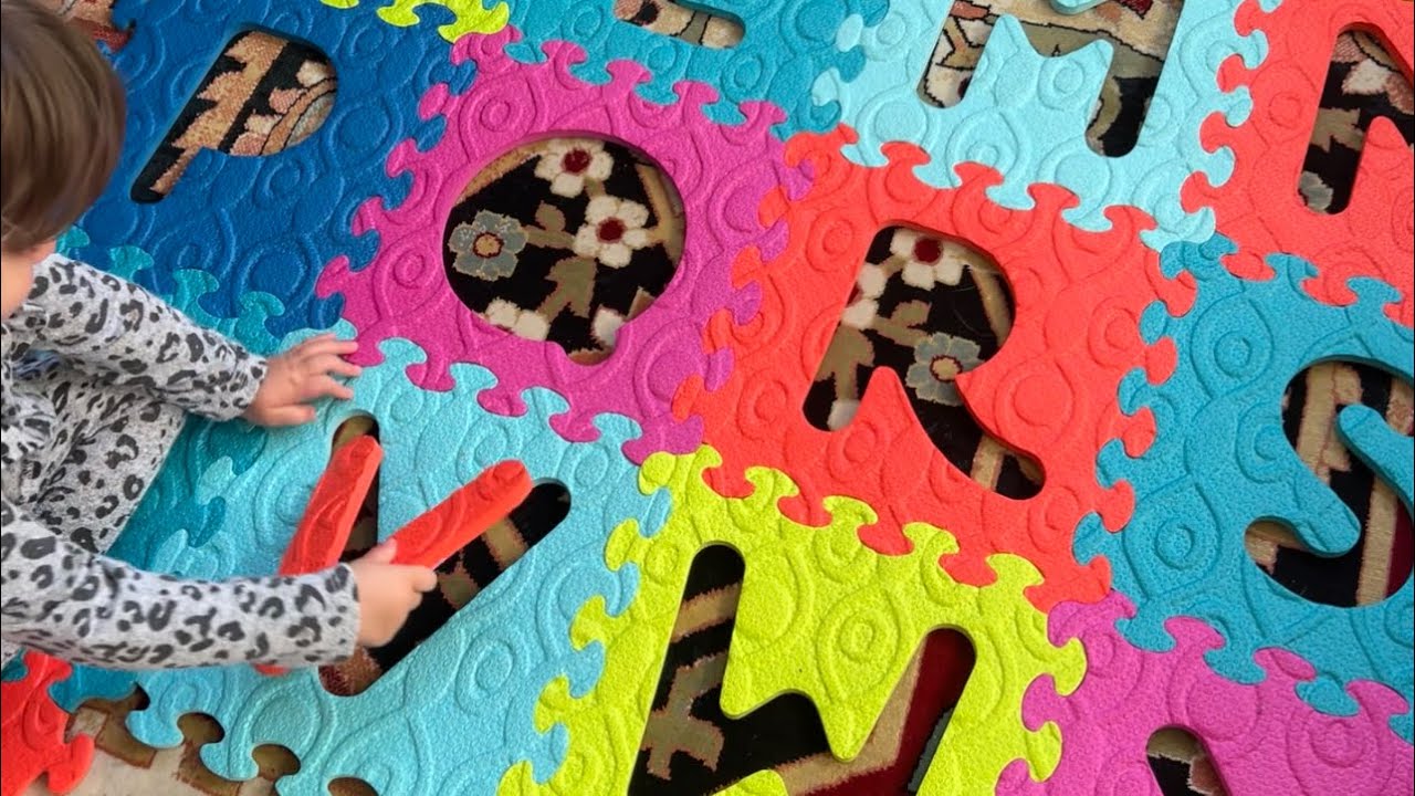 Alphabet playmat letters - YouTube