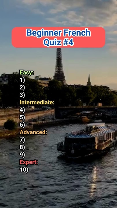 How Good is Your French? Answer All Ten Words in our Beginner French ...