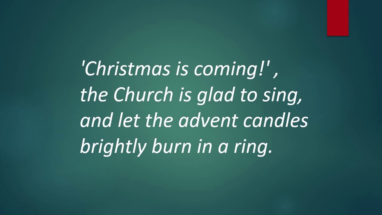 Christmas is coming! - Advent Ring 4 - YouTube