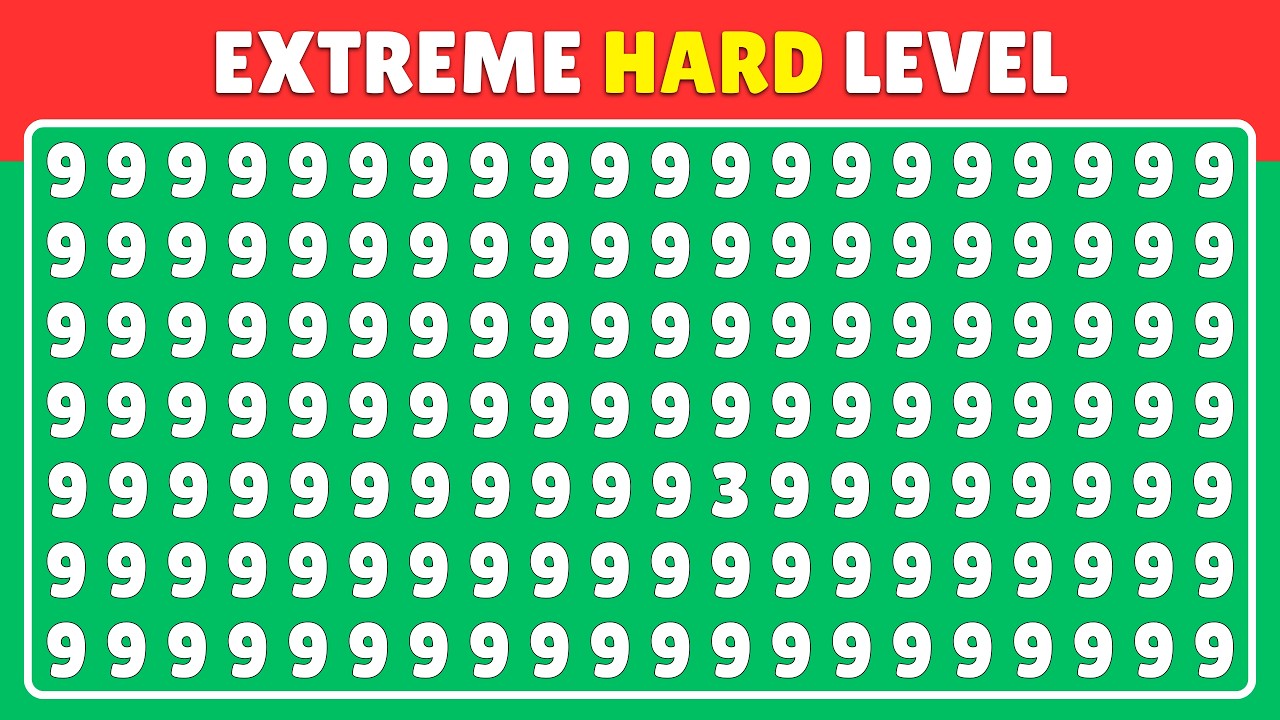 Find The Odd One Out - Extreme Hard Level 🔢🤔🔠 - YouTube