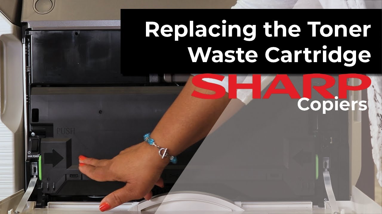 Replacing the Toner Waste Cartridge on a Copier - YouTube