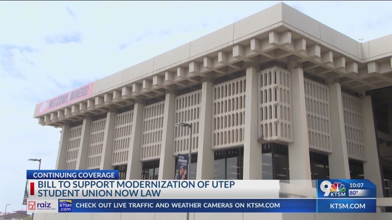 Expansion of UTEP student union becomes law - YouTube