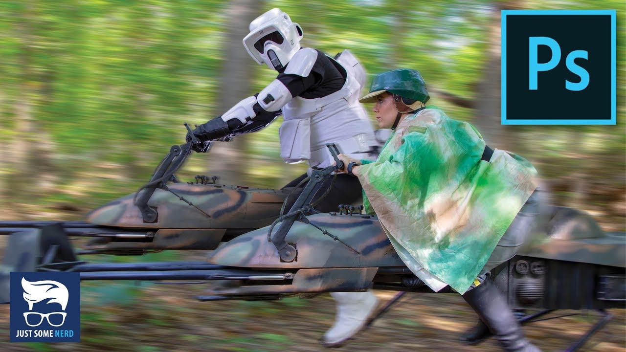 Creating A Star Wars Speeder Bike Chase In Photoshop YouTube creating-a-star-wars-speeder-bike-chase-in-photoshop-youtube