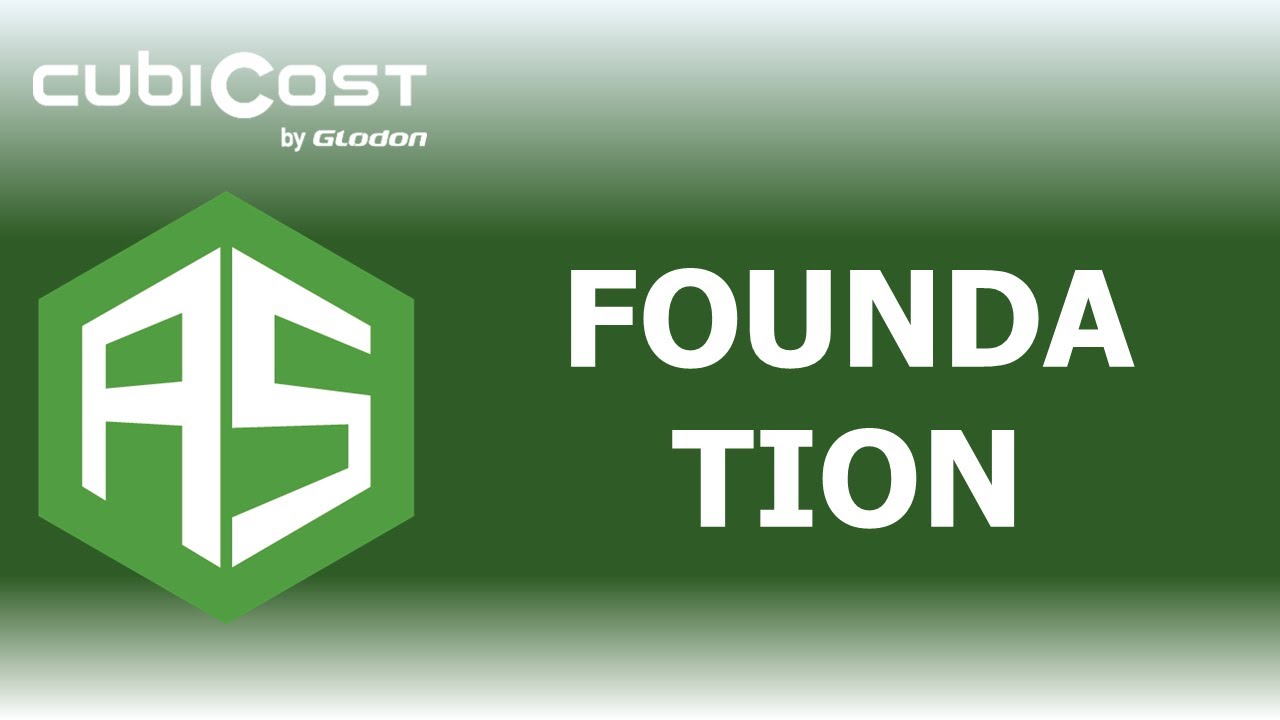 4. Quantity take-off Foundation & Ground Beam in Cubicost TASC #5DBIM # ...