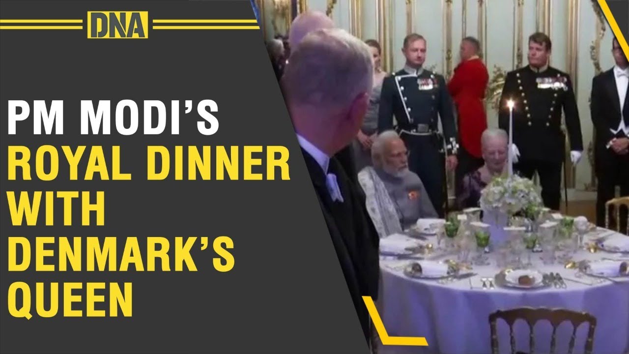 Inside Video: PM Modi attends royal dinner hosted by queen of Denmark ...