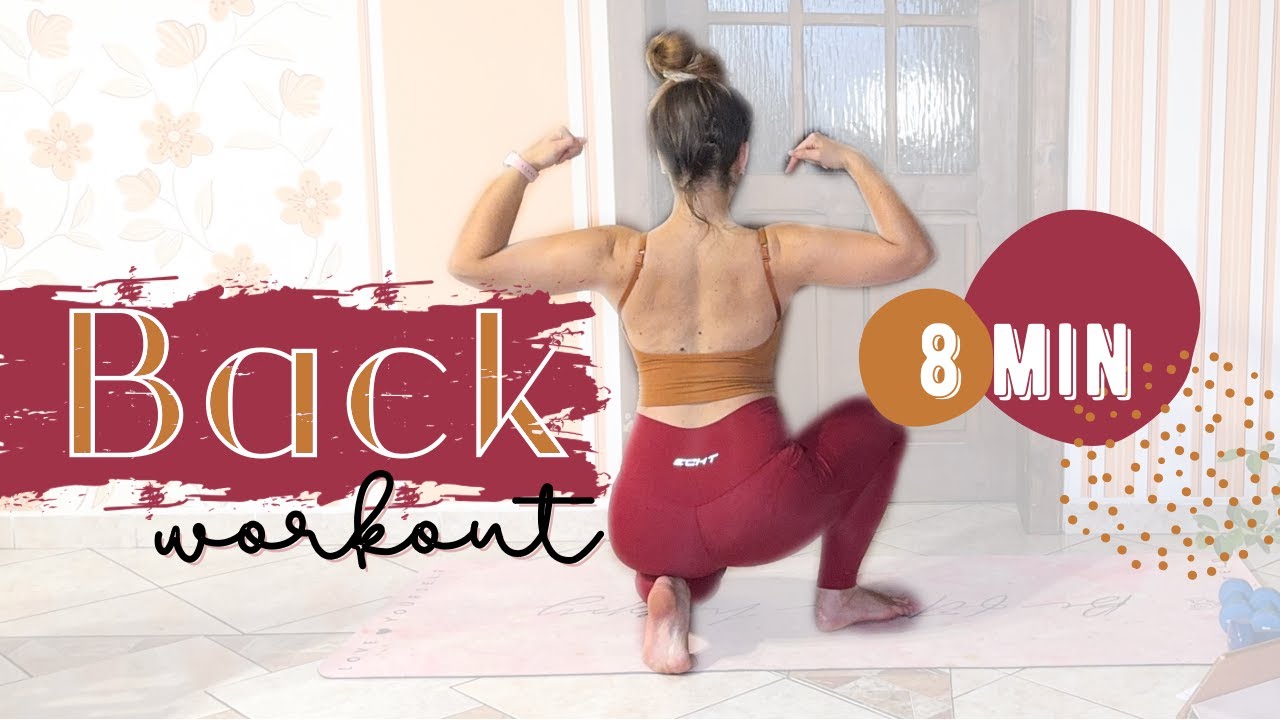 8 MIN BACK WORKOUT / pro záda bez bolesti / strongwithjenny - YouTube
