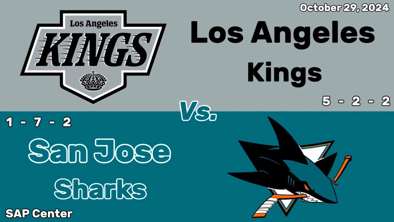 Los Angeles Kings vs San Jose Sharks | October 29, 2024 | All Goals ...