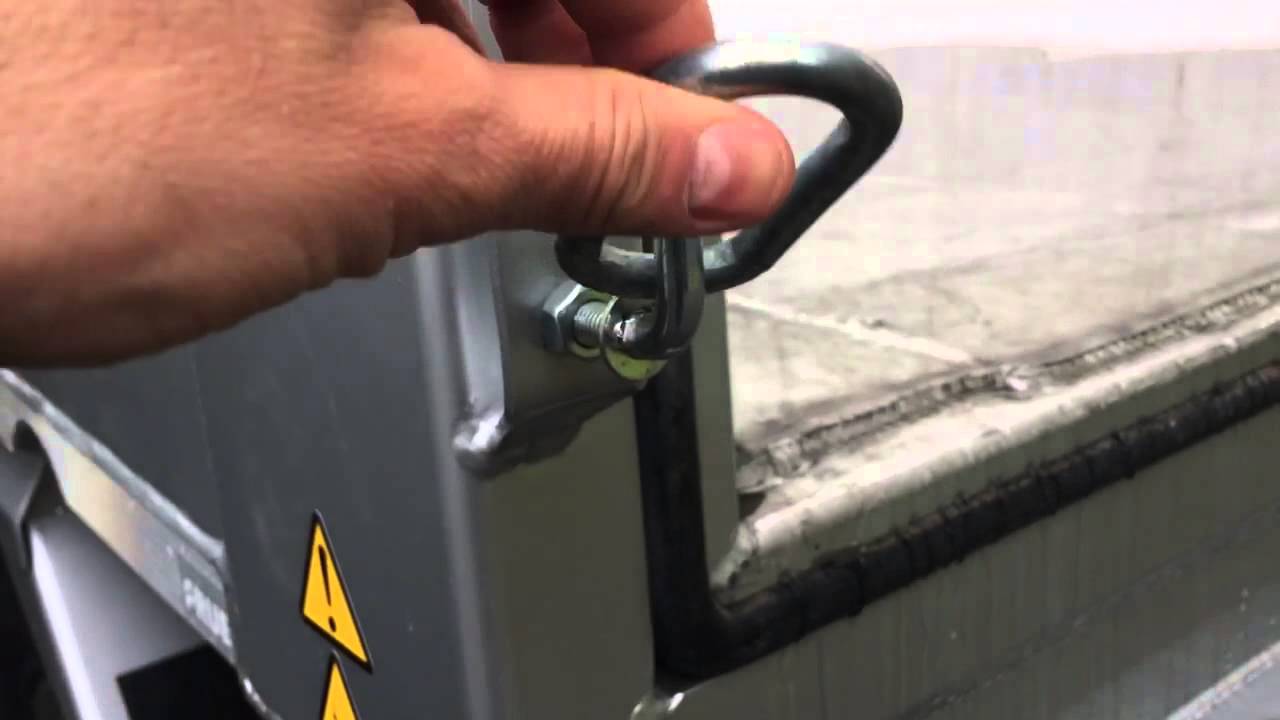 Tailboard Locking Bar Steel Ring Link For Tipping Trailers - YouTube