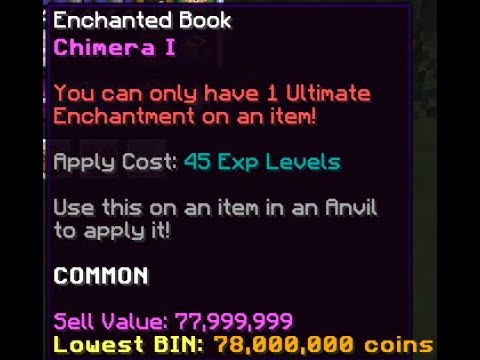 Chimera + Minos Relic Drop (Hypixel Skyblock) - YouTube