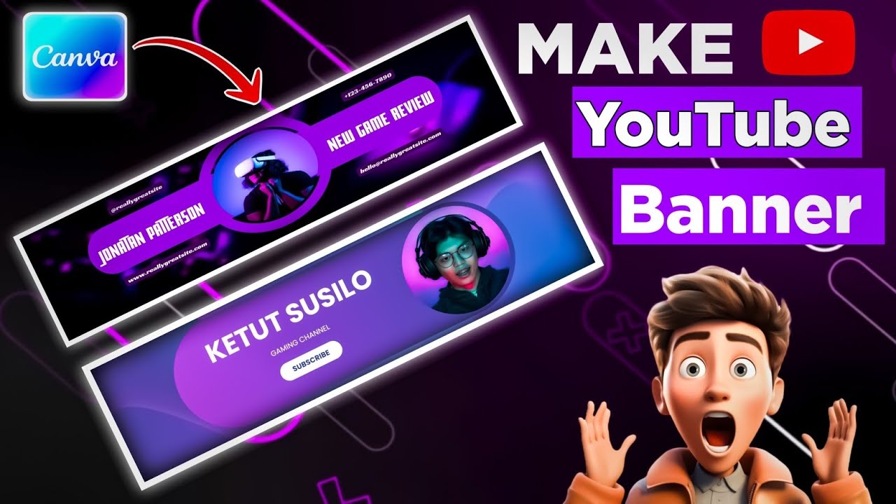 How to make youtube banner | Youtube banner tutorial - YouTube