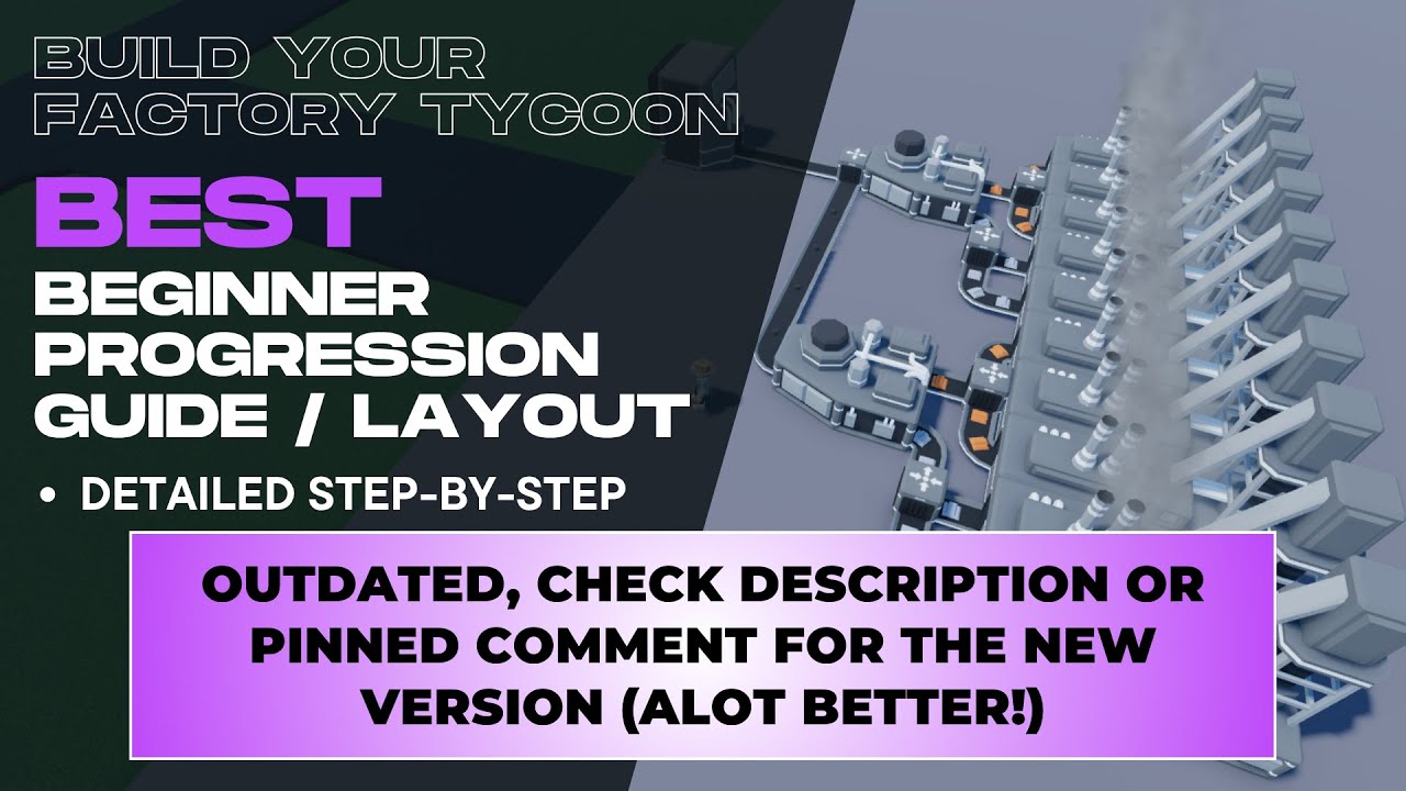 Beginner Layout Build Your Factory Tycoon Roblox! - YouTube