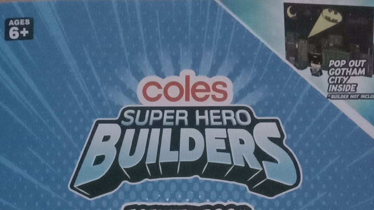 COLES - SUPER HERO (BUILDERS) COLLECTABLES. - YouTube