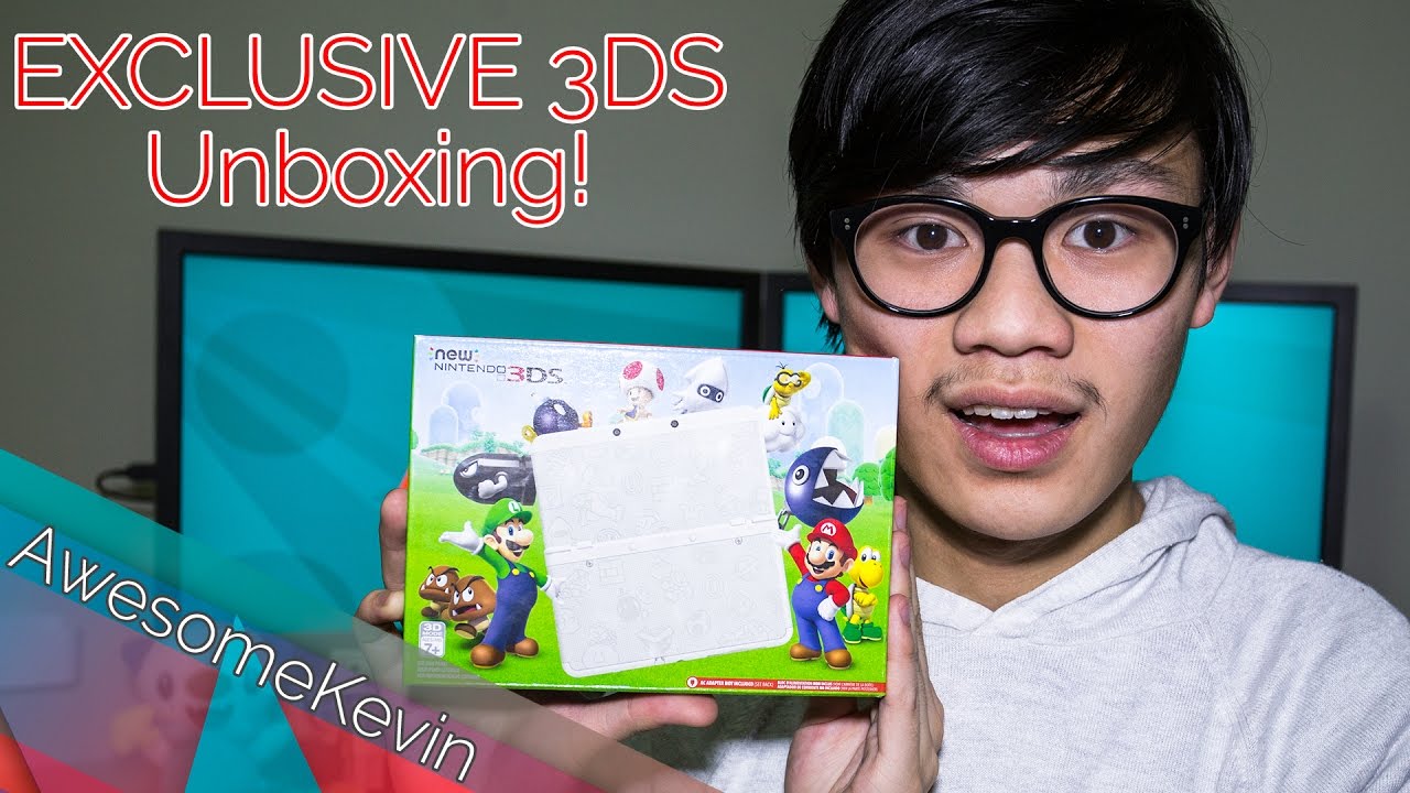 EXCLUSIVE Nintendo New 3DS Super Mario White Edition Unboxing ~ - YouTube