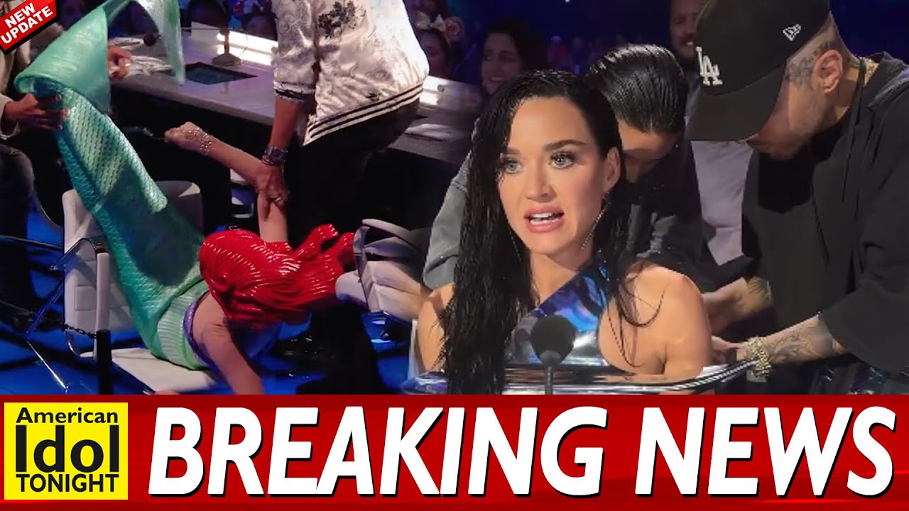 Katy Perry slips up during a live show and falls out of the top of her ...