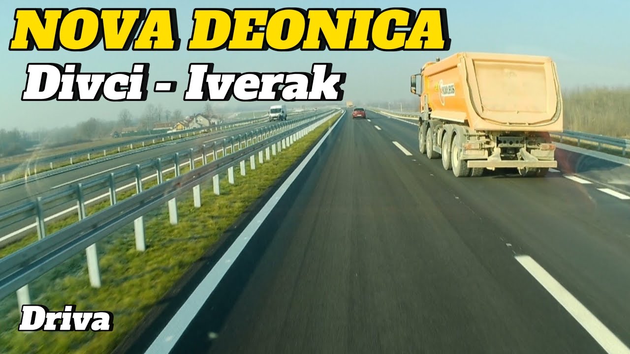 Prva vožnja NOVOM DEONICOM Divci - Iverak (brzi put Lajkovac - Valjevo ...