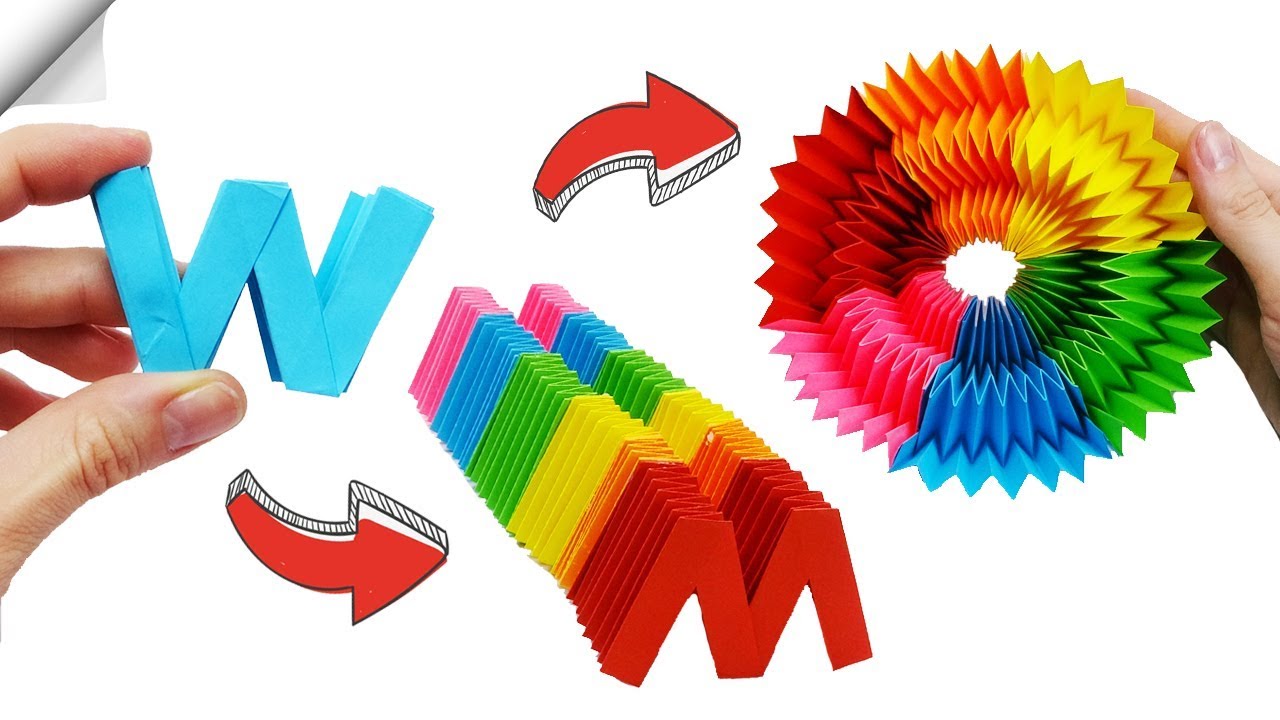 Rainbow Paper toy antistress transformer | DIY crafts easy - YouTube