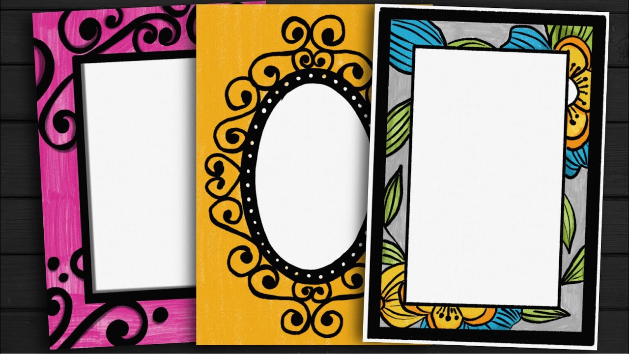 New Design | Border designs on paper | Front Page Design for School ...