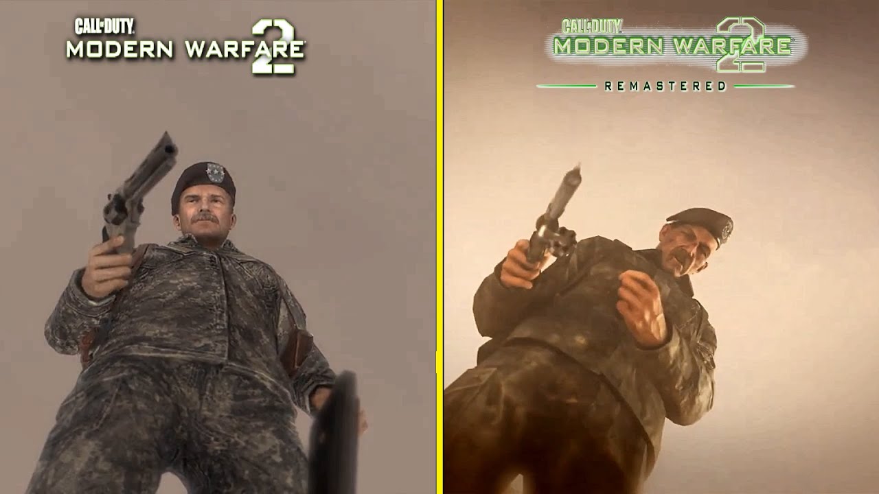 Killing Shepherd Ending Scene Comparison in Call of Duty Modern Warfare ...