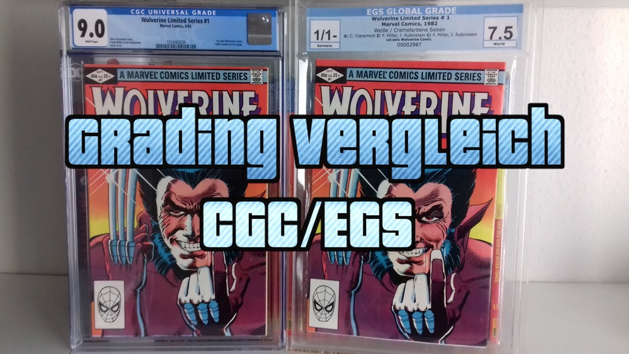 Grading Vergleich CGC/EGS und meine Meinung zum Grading - YouTube