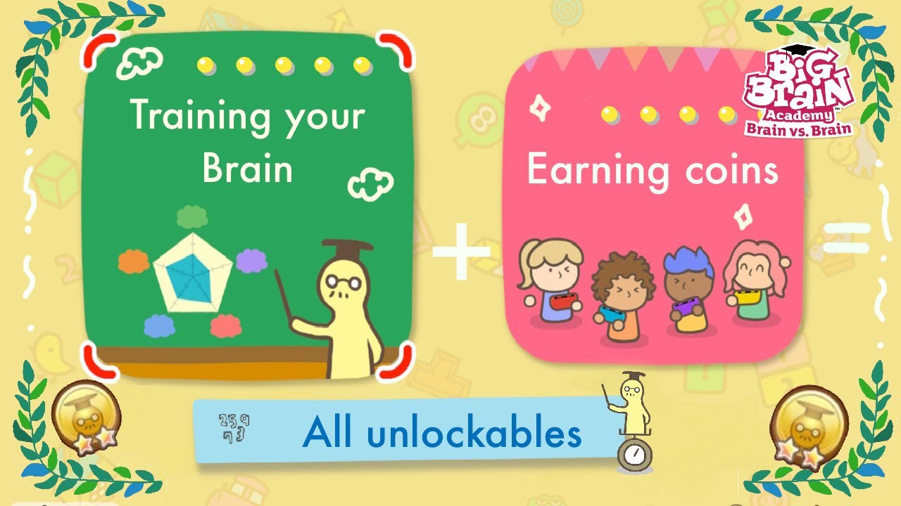 Big Brain Academy: Brain vs. Brain | All Unlockable Outfits and More ...