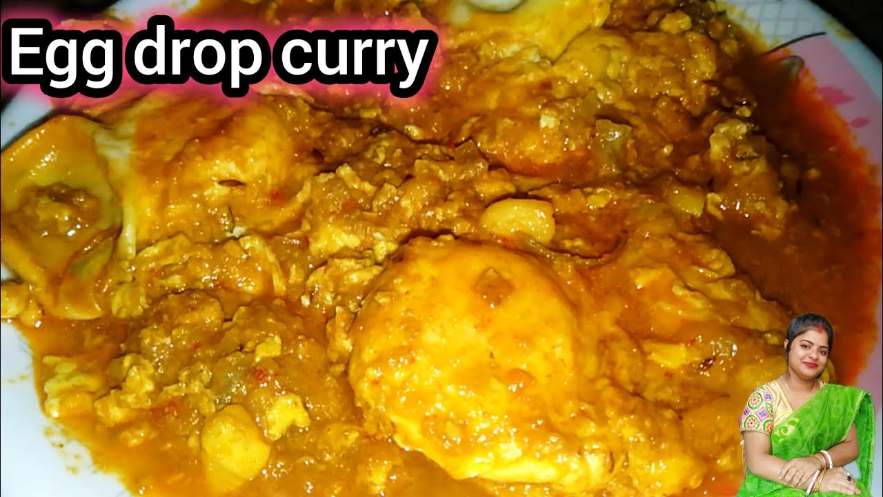 Egg drop curry recipe || Dim poch curry recipe in Bangla ডিম পোচ কারি ...