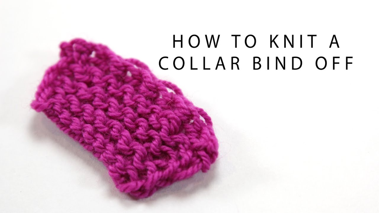 How to Knit a Collar Bind Off | Hands Occupied - YouTube