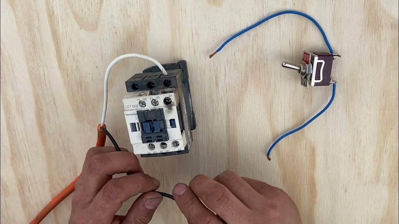 ¿Cómo conectar un contactor? - YouTube