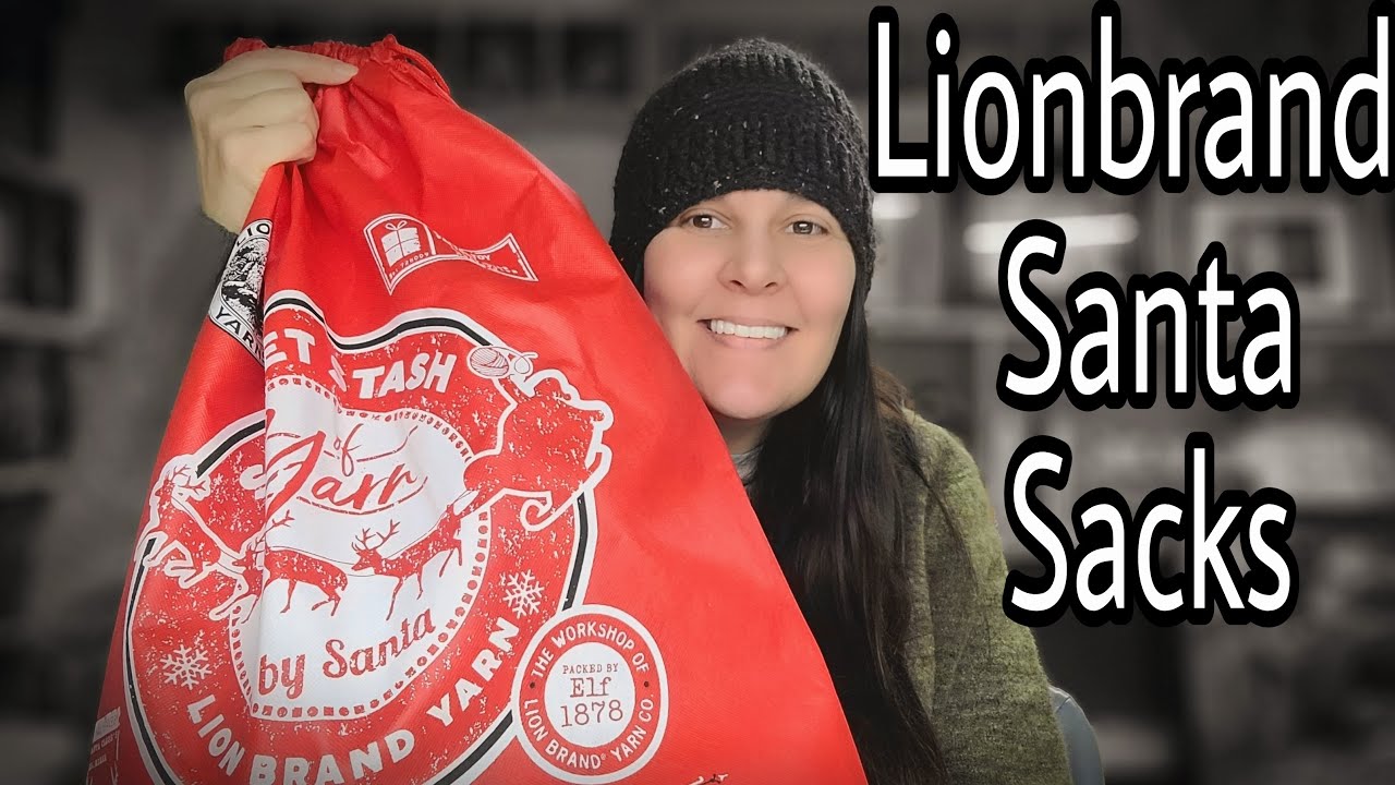 Lionbrand Yarn Santa Sack Unboxing - YouTube