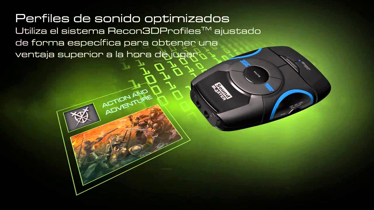 Sound Blaster Recon3D Procesador de sonido envolvente 3D [ES] - YouTube