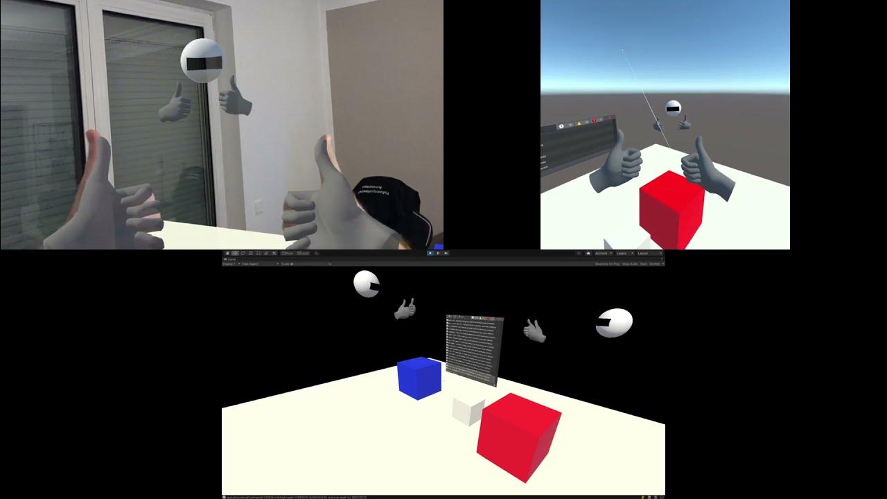 Networked Hand Tracking with Hololens 2, Oculus Quest and PC - YouTube