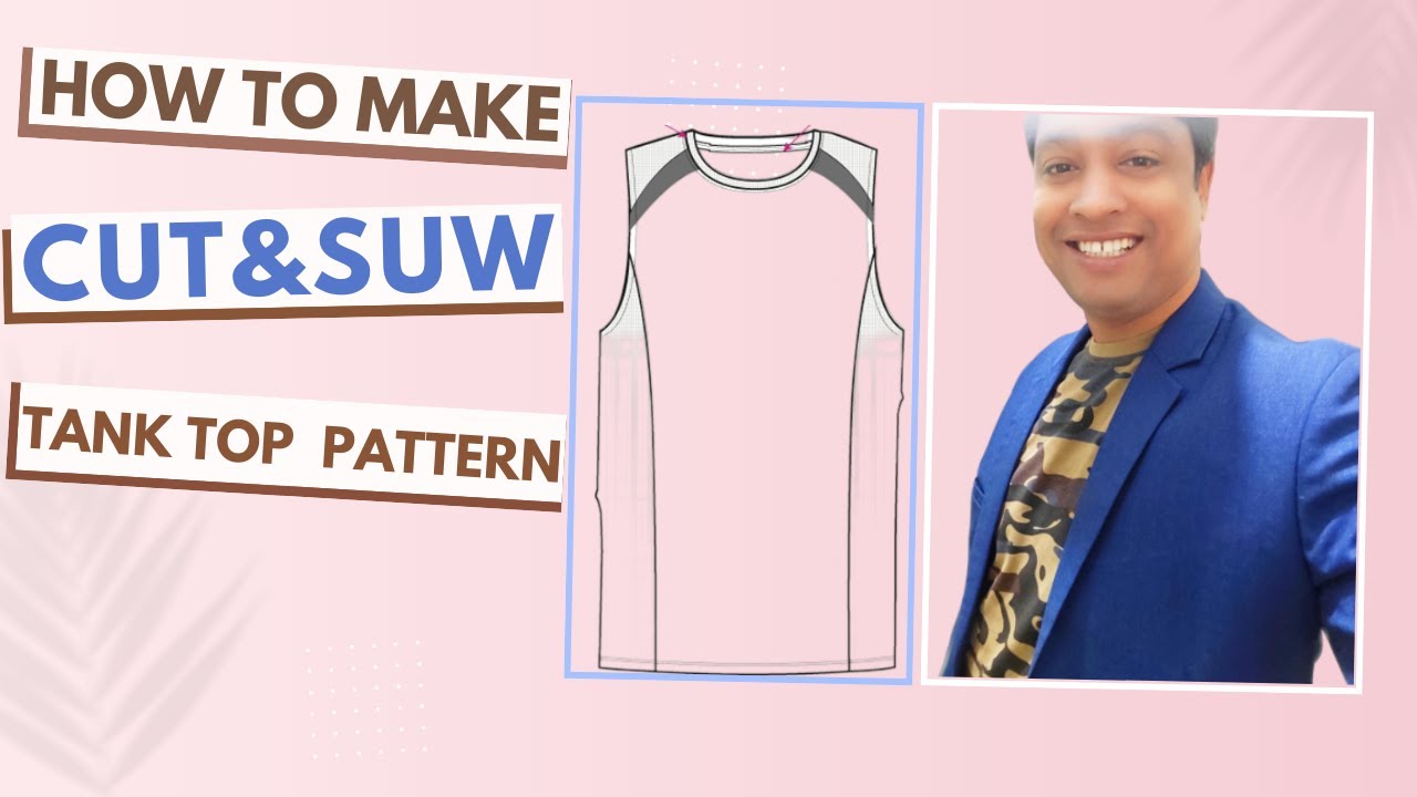 How To Make Cut & Sewing Tank Top Pattern | Winda Cad Tutorial | - YouTube