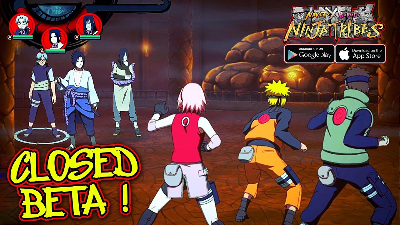 NARUTO X BORUTO NINJA TRIBES - FIRST BETA GAMEPLAY (ANDROID/IOS) - YouTube