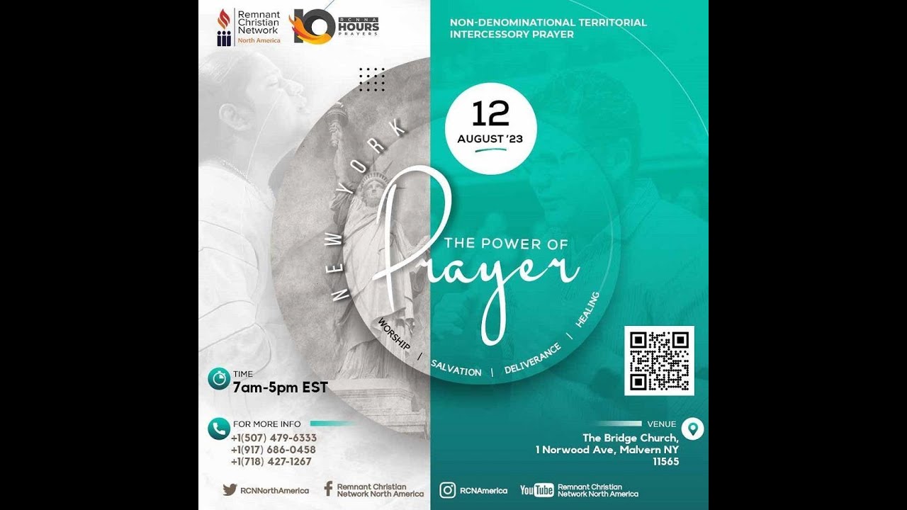 RCN North America (New York) 10 Hours Prayer August 12th 2023 - YouTube