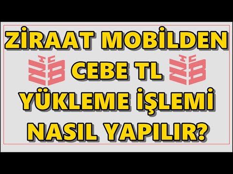 Ziraat Mobil Cebe TL Yükleme | Paket Yükleme İşlemi Vodafone Türk Telekom Turkcell Faturasız