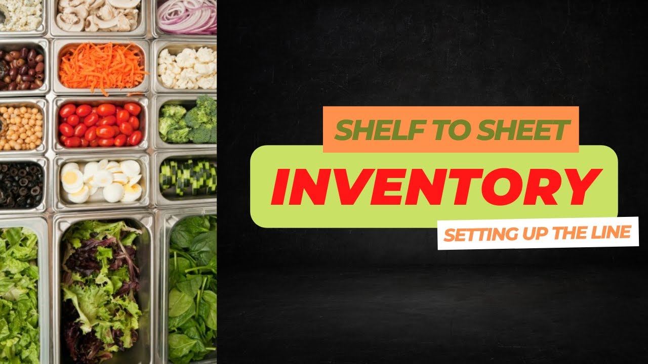 Shelf to Sheet Inventory - Setting up the line - YouTube