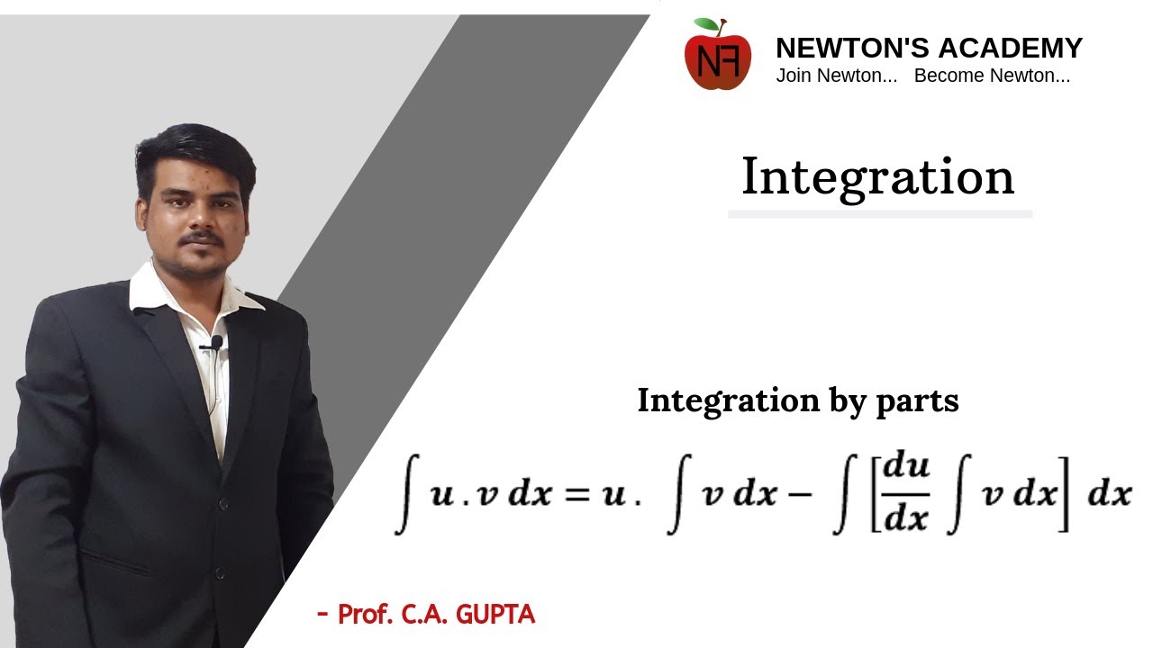 Integration by parts ( u.v theorem ) - YouTube