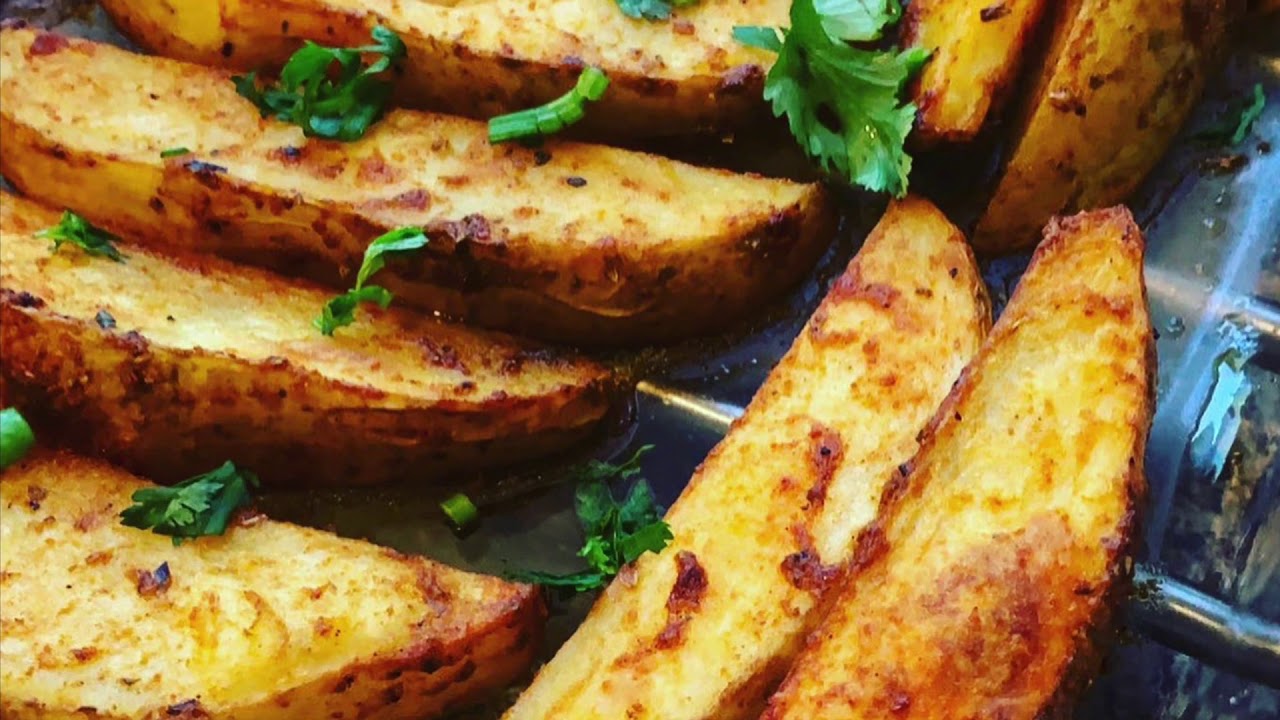 Masala potatoe wedges | hsa homecooking - YouTube