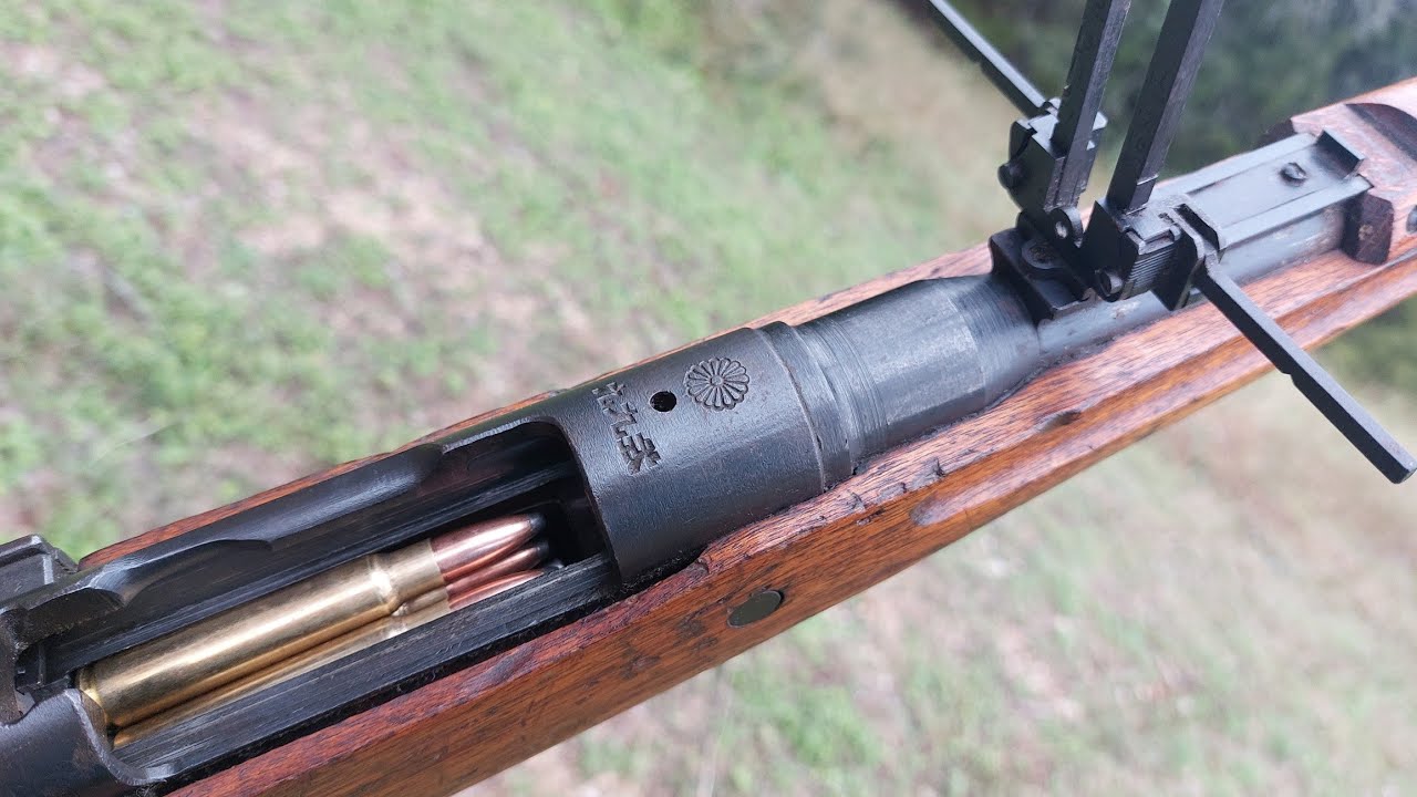 Arisaka Type 99 w/ AA Sights, Chrysanthemum, & Bayonet - YouTube