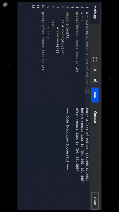 Program Of Remove Duplicate From A List In Python Pythonprogramming