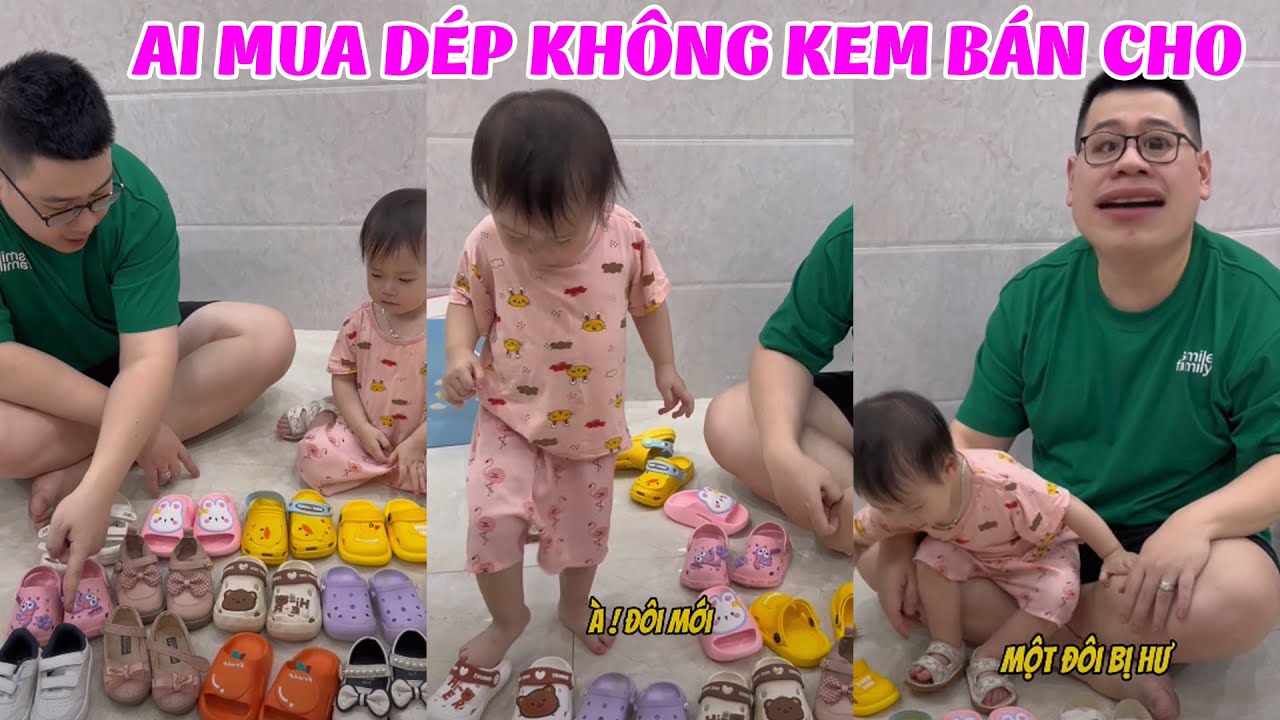 Em Kem nhiều dép dễn nỗi không thể đếm hết | Tú Mai - YouTube