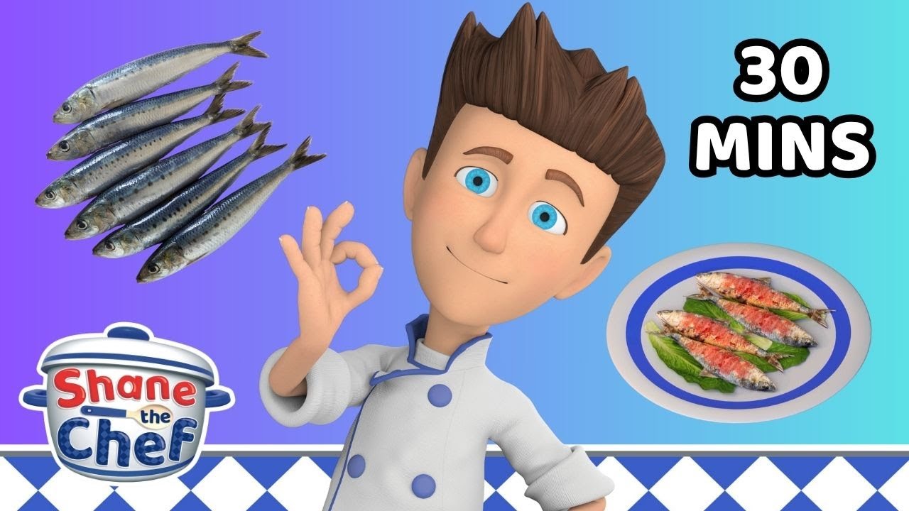 Yummy Fish! 🐟 Shane the Chef | Cooking Cartoons For Kids - YouTube