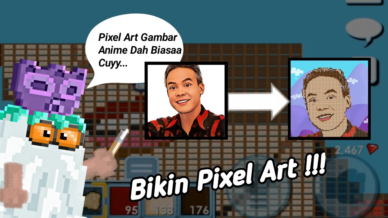 Bikin Pixel Art Ganjar ?? | Growtopia - YouTube