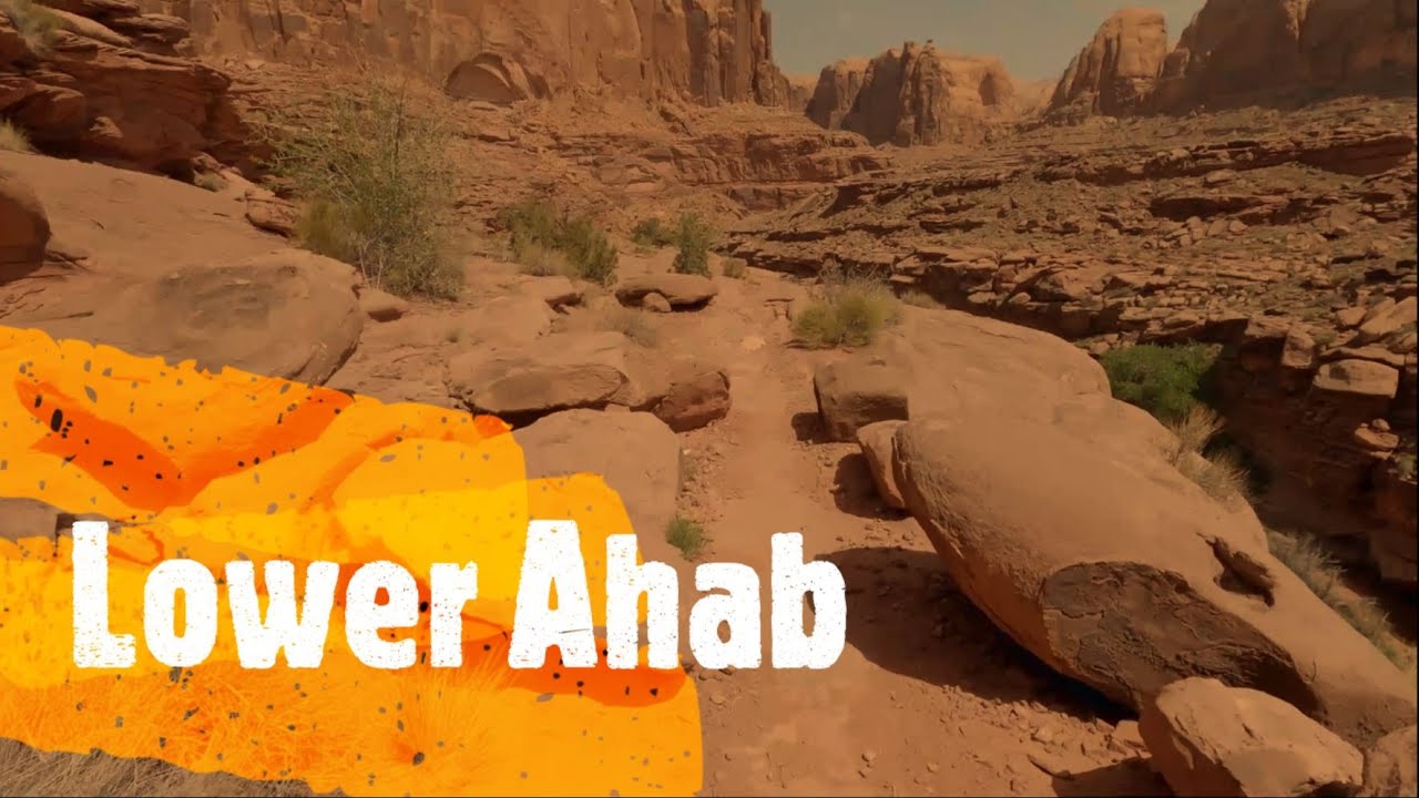 April 2022 Descending Lower Ahab Single Track Moab Utah - YouTube