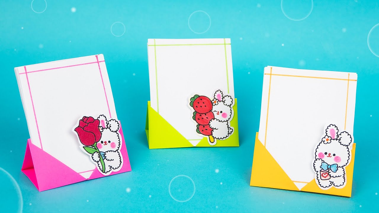 DIY Cute mini notebook | How to make origami notebook | Paper craft ...